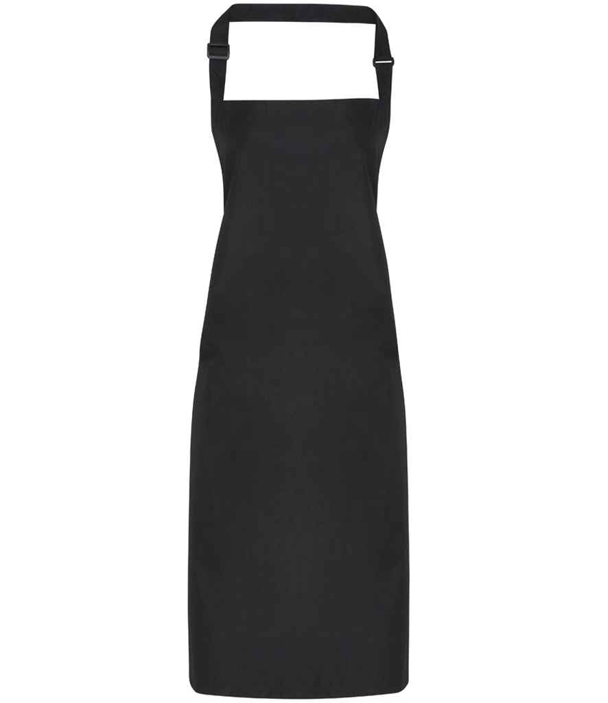 PR154 Premier Waterproof Bib Apron | Black — Kwik Signs UK